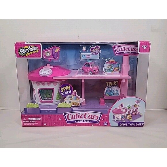 Shopkins | Toys | New Shopkins Cutie Cars Childrens Drive Thru Diner ...
